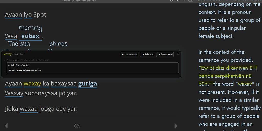 Explain AI can receive an arbitrary sentence as context - Bugs ...